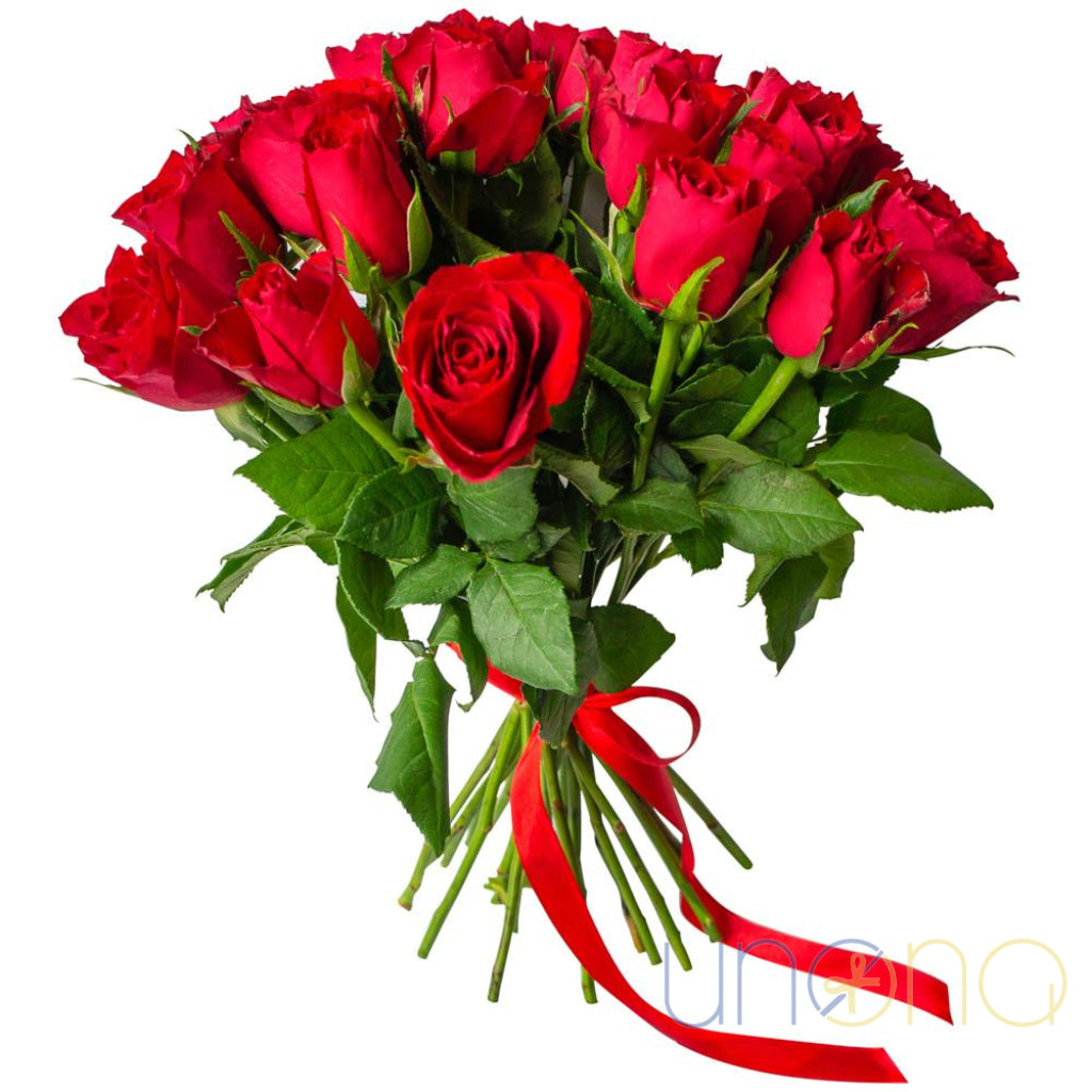 Affluence Roses Bouquet | 21 Red Roses Delivery Ukraine